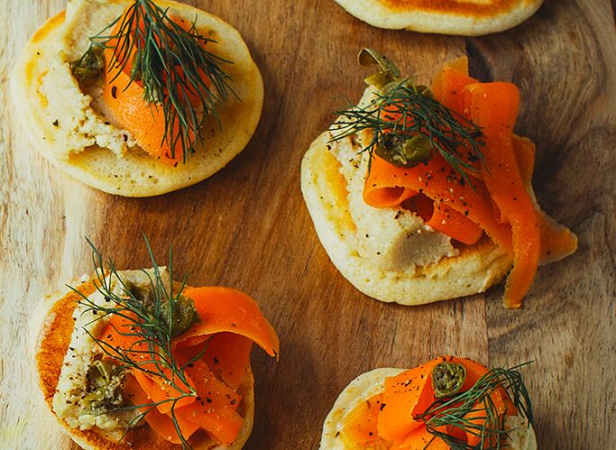 blini canapes